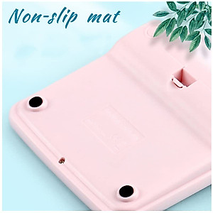 MJWDP Blue Pink 12 Digit Desk Solar Calculator Large Big Buttons Financial Business Accounting Tool for School Student Office (Color : Blue, Size