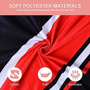 AOMIG Girl's Cheerleader Costumes - Cheerleader Uniform Dress without Sleeve with Pom Poms and Headband, Girl's School Musical Birthday Party Costumes Cheerleader Suit(S,Red)