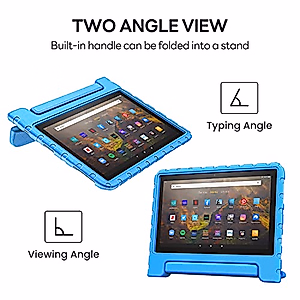 Merocab Kids Case for Fire HD 10 and Fire HD 10 Plus Tablet 11th Generation 2021 Release,Lightweight Shockproof Kid-Proof Cover with Stand for Kindle Fire HD 10 2021 11th 37