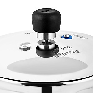 Prestige PRDAH2 Deluxe Plus 2-Liter New Flat Base Aluminum Pressure Handi for Gas and Induction Stove, 2-Liter, Small, Silver