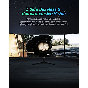 KTC 23.8/24 Inch Gaming Monitor 1080p 165Hz 144Hz Monitor, 1ms MPRT Fast IPS Monitor, HDR10, 125% SRGB, 300nits, HDMI/DP, Eyecare, Adjustable & Mountable, Vesa Support, Tilt, Computer Monitor