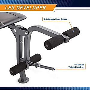 Marcy MD-2082W Diamond Elite MD Standard Bench with 100 lb. Weight Set