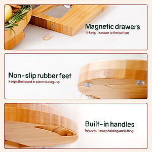 Charcuterie Boards, Thereye Cheese Board with Knife Set, Bamboo Charcuterie Board Set-𝐓𝐡𝐚𝐧𝐤𝐬𝐠𝐢𝐯𝐢𝐧𝐠 𝐆𝐢𝐟𝐭, 𝐂𝐡𝐫𝐢𝐬𝐭𝐦𝐚𝐬 𝐆𝐢𝐟𝐭, Housewarming Gift, Wedding Gift