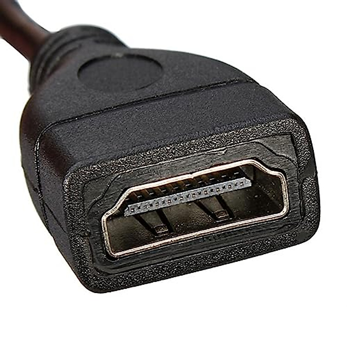 ChenYang Micro HDMI Male to HDMI Female 4K60hz HDTV 90 Degree Left Angled Cable Adapter for Displays Monitor Camera 10cm