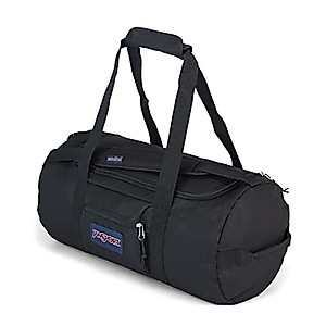 JanSport SuperBreak Away Duffel - Recycled Polyester Travel or Gym Bag, Durable Weekender with Front Utility Pocket & Side Grab Handles, 40L, Black