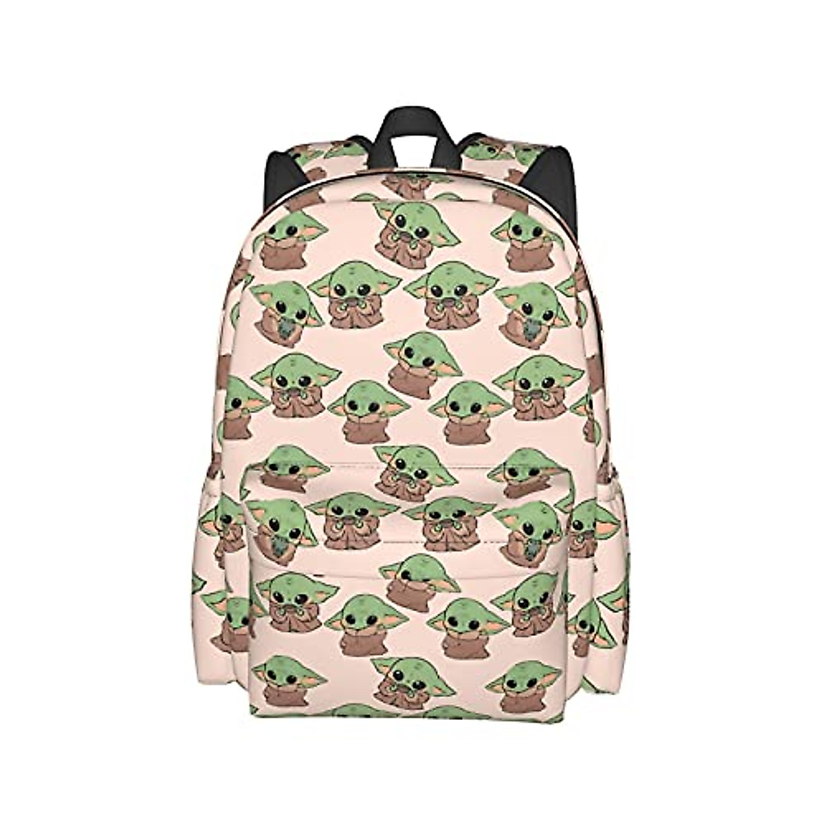 meiystyle Kids Yoda Backpack Student Cute Book Bag Travel Bag Satchel for Boys Girls (Pink)