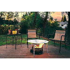 HeatSaver AL28 - Fire Pit Heat Deflector/Reflector and Cover