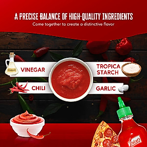 Lieber's Sriracha Hot Chili Sauce, Authentic And Delicious, Non-GMO, No MSG, Gluten-free, Cholesterol-free, and Vegan, NET WT. 1 lb (454g)