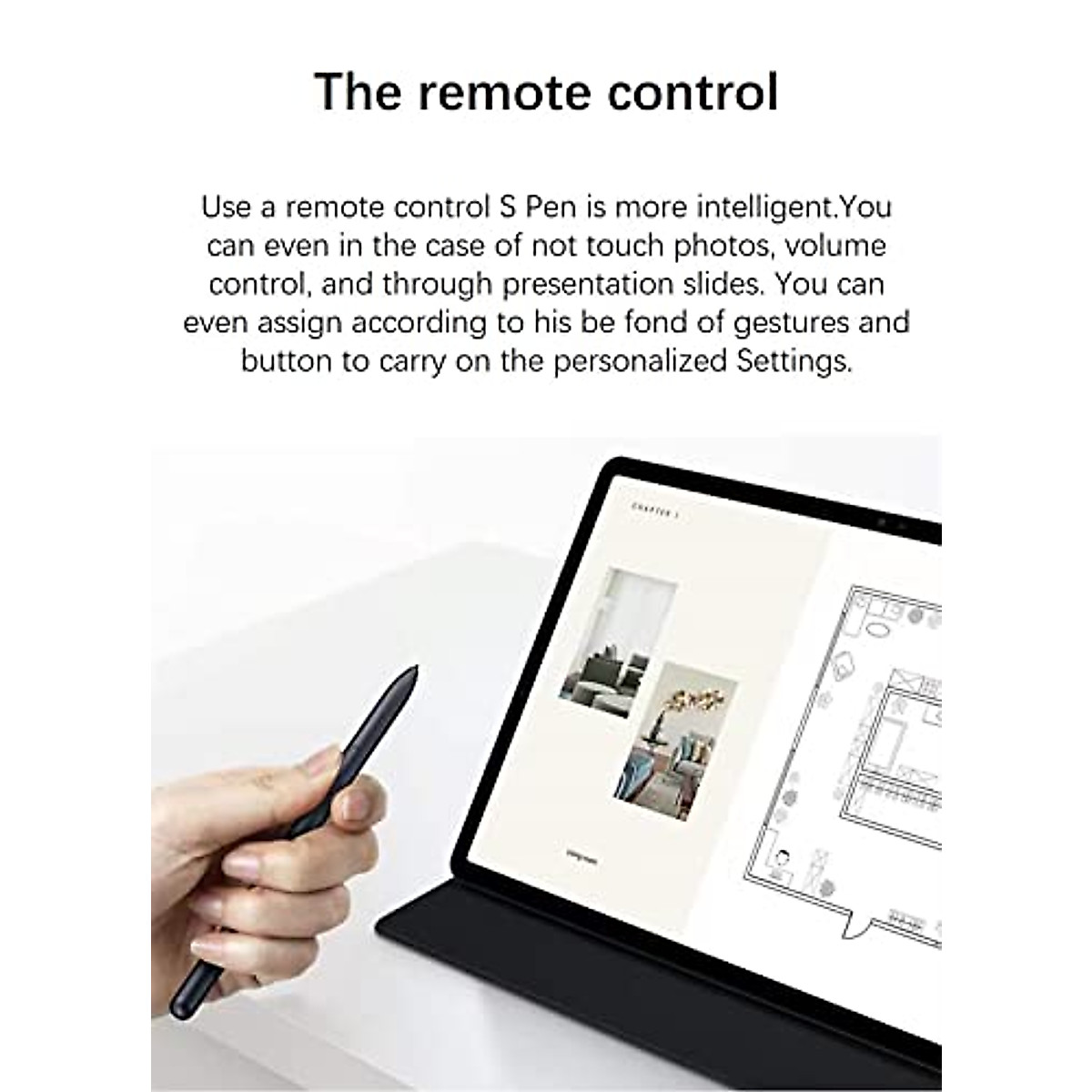 Tab S7 S Pen (WithBluetooth) (4,096 Pressure) Replacement for Samsung Galaxy Tab S7|Tab S7 Plus All Verisons +Tibs/Nibs (Black)