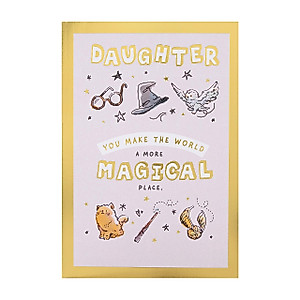 Hallmark Birthday Card for Daughter - Harry Potter Illustrations and Activity