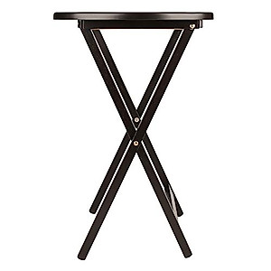 Winsome Cade Snack Table, Coffee, 15.75D x 23.62W x 25.43H in