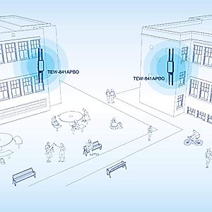 TRENDnet 5 DBI Wireless AC1300 Outdoor PoE+ Omni-Directional Access Point, TEW-841APBO, 4 X 5 DBI Omni Directional Antennas, Point-to-Point & Point-to-Multi-Point WiFi Bridging, IEEE 802.3AT PoE+