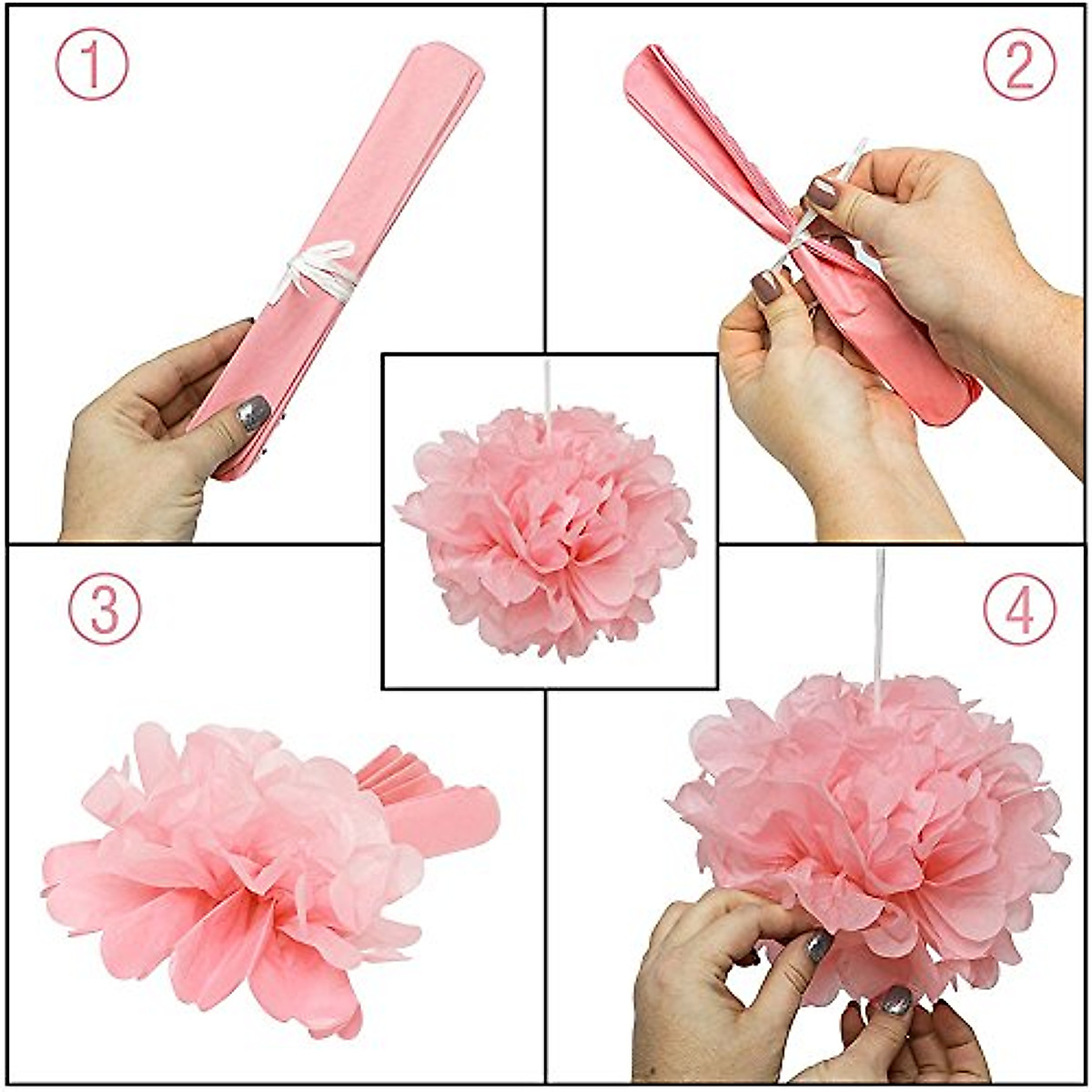 Aonor Gender Reveal Party Decorations - Glitter Letters Baby and BOY OR Girl with Hearts Banner, Tissue Paper Pom Poms Set for Baby Shower Party Decorations