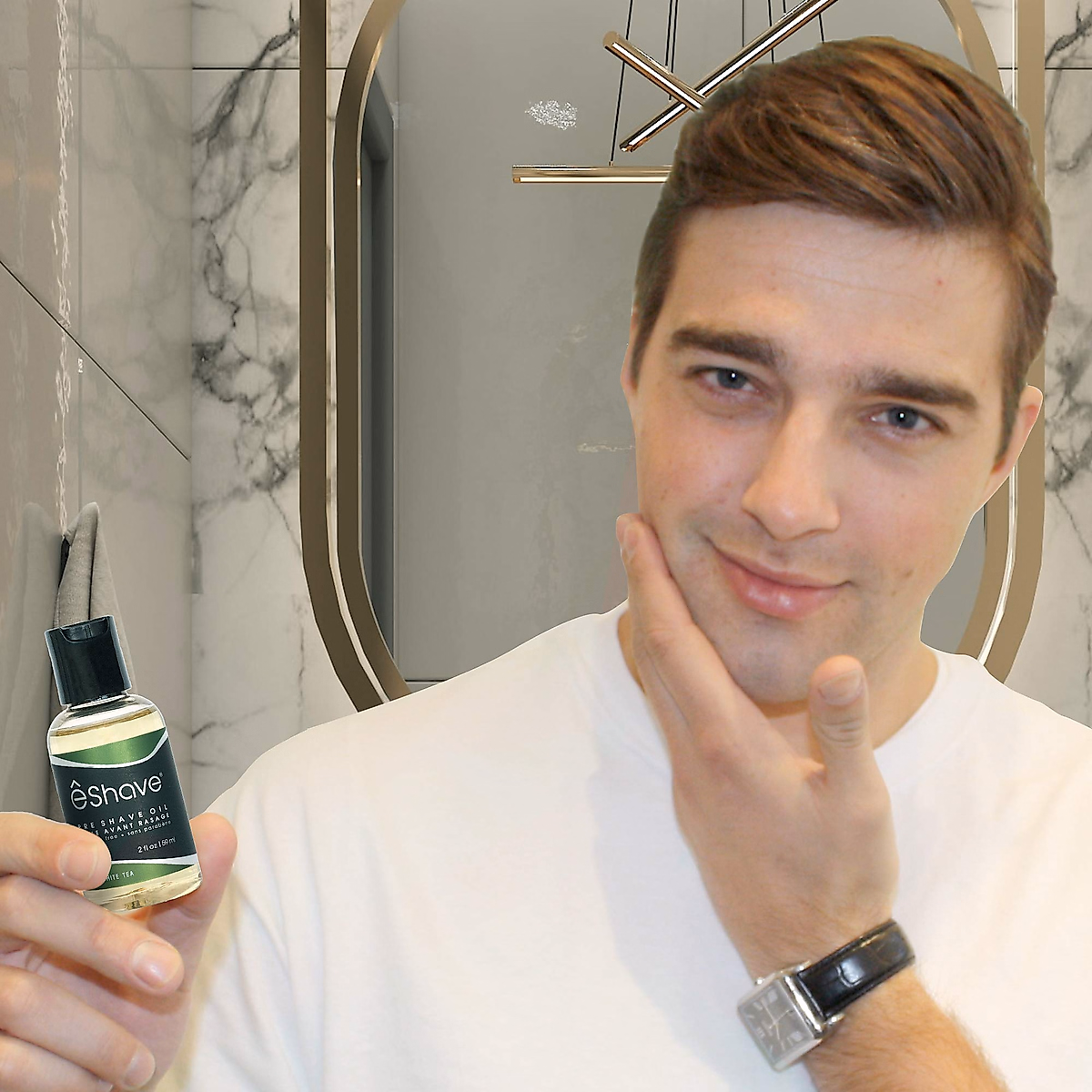 eShave Pre Shave oil for men- protects from shaving irritation and razor burn- for smoothest shave and silky skin- All Natural Shaving oil 2 oz