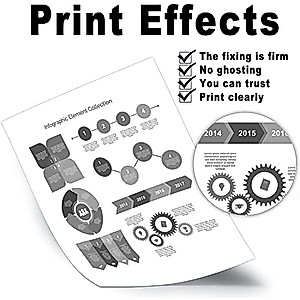 AJFW Feromyink Compatible TN580 TN-580 Toner Cartridge Replacement for Brother MFC-8370 5250DN/DNT 5350DN/DNLT 5380DN DCP-8060 8065DN 8085DN Printer (Black,1-Pack) FO TN-580-1PK ?14*7.6*5.7 inches
