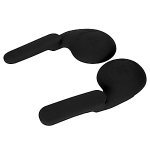 Silicone Ear Muffs for 2 VR Headset, Headphone Extension Cover, Enhancing Sound Solution for 2(Black)