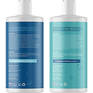 Hair Thickening Products for Women and Men - Sulfate Free Hair Thickening Shampoo and Biotin Hair Growth Conditioner plus Hair Oil for Dry Damaged Hair and Growth with Rosemary Oil for Hair Growth