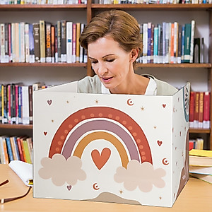 Crtiin 24 Pcs Privacy Boards Desk Privacy Folders Standard Privacy Board School Privacy Cardboard Board Desk Dividers for Student Desks Reduces Distractions Keep Eyes from Wandering (Rainbow)