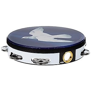 Remo TA-9108-18 Praise Tambourine - Religious Dove, 8"