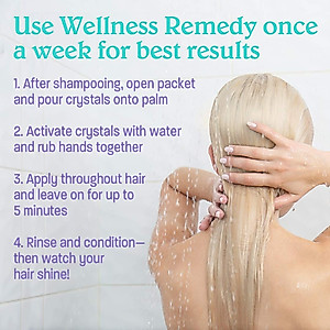 Malibu C Swimmers Wellness Remedy - Restoring & Hydrating Hair Care with Vitamin C Complex - Protects Hair Discoloration from Chlorine and Pool Elements (12 Packets)