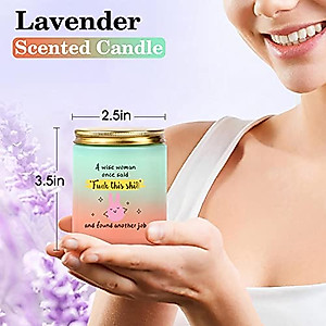 SOGLIM Scented Candle - Inspirational Gifts for New Job, Gift for Coworker Leaving for New Job - Employee Appreciation Gift Going Away Gift for Coworker - Congratulation Coworker Leaving New Job Gifts