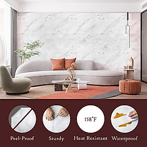 Granite Look Marble Effect Interior Film Vinyl Self Adhesive Peel-Stick Counter Top (VBS710(Matte Black Grey))
