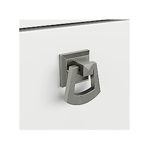 Bush Furniture Salinas 2 Drawer Lateral File Cabinet in Pure White and Shiplap Gray