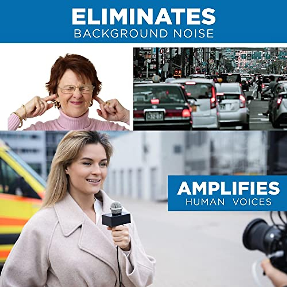 TV Ears Voice Clarifying TV Sound Bar – TV Speaker System for Great Sound and Hearing TV Dialog More Clearly – Compatible with Any Television – Clarifying Audio System for Hearing Impaired TV Viewers