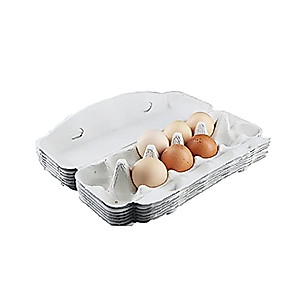 Cabilock 30 Pcs Pulp Egg Tray Egg Basket Egg Storage Case Portable Fridge Egg Cartons for Chicken Eggs Reusable Egg Storage Tray Garbage Portable Refrigerator Egg Trays Bulk Eggs