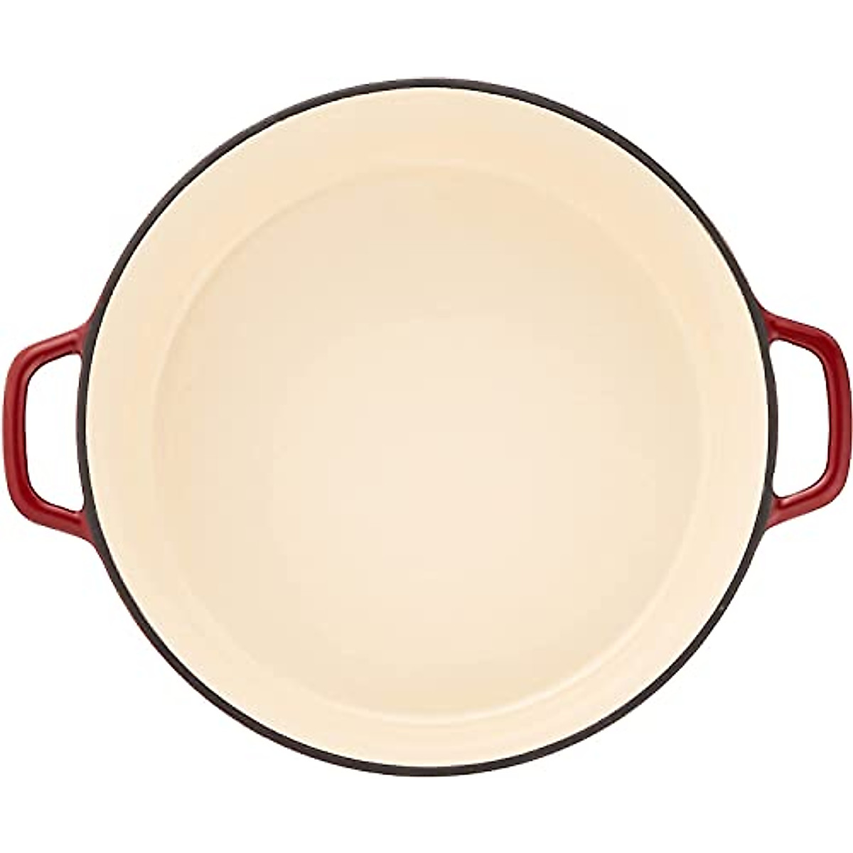 Cuisinart Chef's Classic Enameled Cast Iron 7-Quart Round Covered Casserole, Cardinal Red
