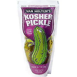 Van Holten's Pickles - Jumbo Kosher Garlic Pickle-In-A-Pouch - 12 Pack