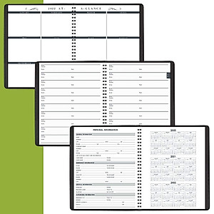2021 Monthly Planner by AT-A-GLANCE, 8" x 10", Large, Black (701300521)
