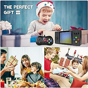 Murcycle 3D Rocker Retro Handheld Game Console with 500 Classic FC Games, 3.0 inches Screen Portable 800mAh Battery Rechargeable Video, Support TV & Two Players Present for Kids & Adults (Black)