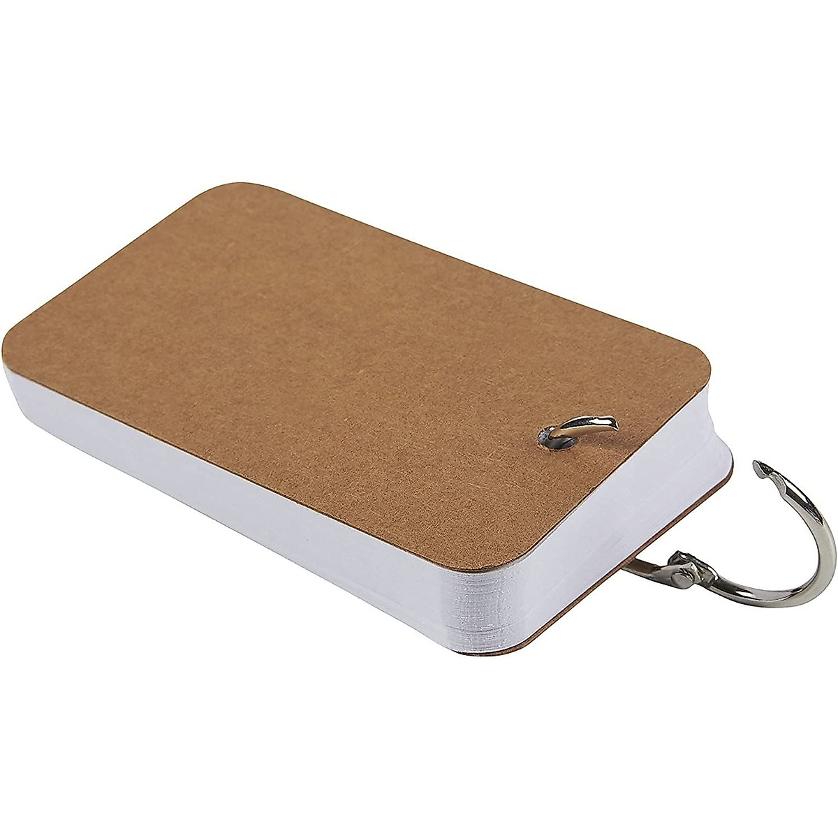 8 Pack Blank Flash Cards with Rings for Study Materials, Note Cards, Memo Scratch Pads, 400 Total Pieces (2 x 3.5 In)