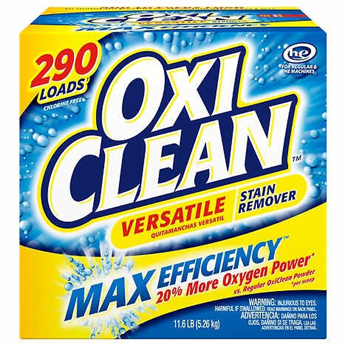 OxiClean Max Efficiency Versatile Stain Remover 290 loads