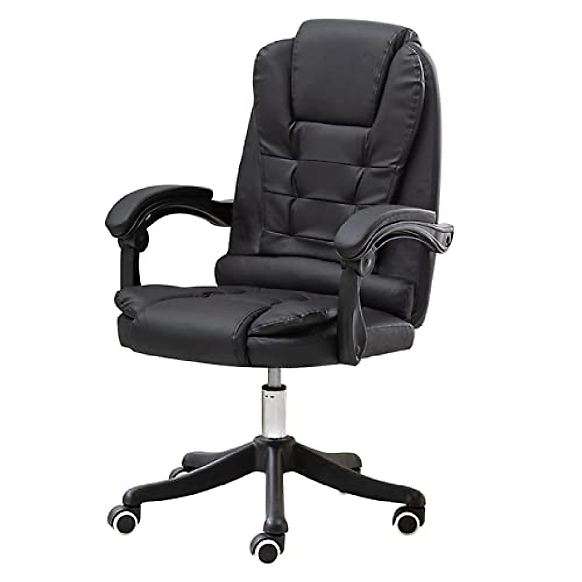 LUKEO Boss Chair Office Chair Ergonomic Soft and Comfortable Office Home Computer Chair Fixed arm Swivel Chair