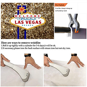 Avezano Las Vegas Party Backdrop for Birthday Decorations Welcome to Las Vegas Fabulous Casino Night Poker Party Photography Background Gold Luxury Prom Costume Dress-up Party Photobooth (7x5ft)