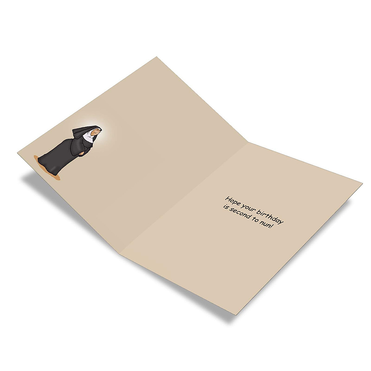 NobleWorks - 1 Funny Happy Birthday Card - Cartoon Humor for B-Day, Stationery for Men and Women - Convent 4437