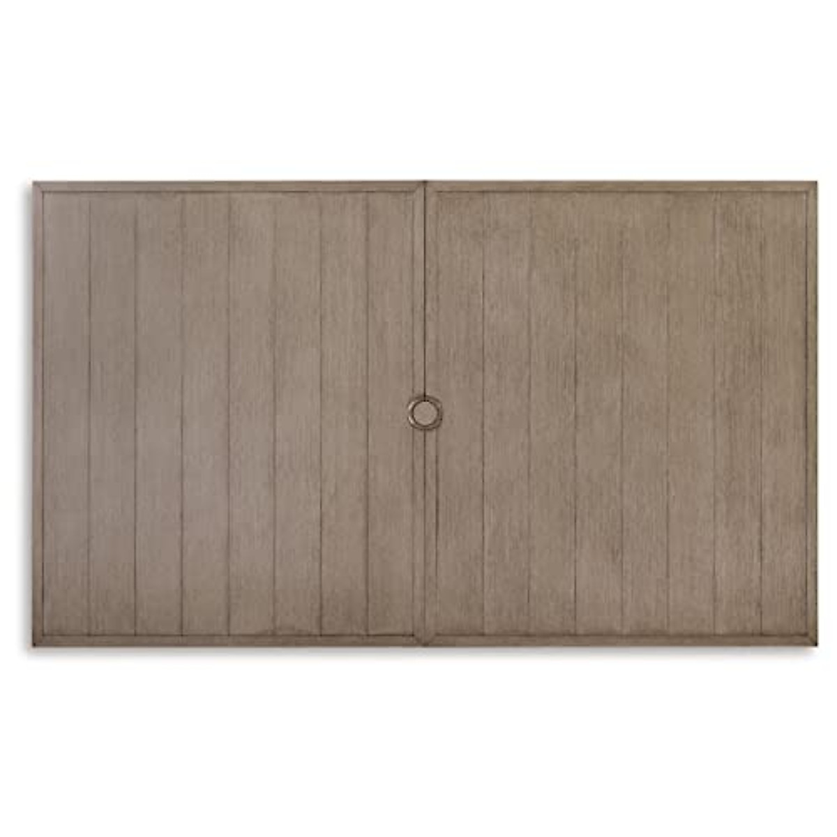 Signature Design by Ashley Beach Front Contemporary Outdoor Dining Extension Table, Light Brown