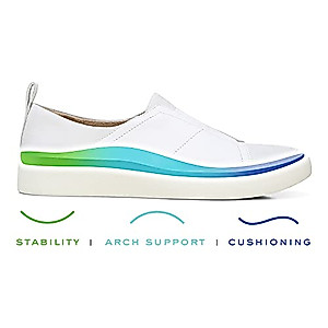 Vionic Women's Zinah, White, 9