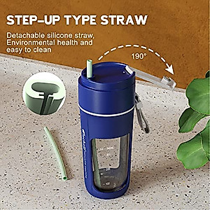 Portable Blender, Mini Blender For Shakes and Smoothies, Personal Blender USB Rechargeable, Fresh Juice Blender With 8 Blades, 12oz Handheld Blender For Kichen Ice (Blue)