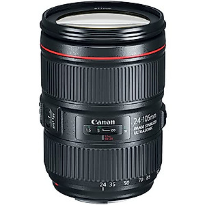 Canon EOS 6D Mark II DSLR Camera with EF 24-105mm f/4L is II USM Lens Bundle + EF 50mm f1.8 STM & EF 75-300mm Lenses + 500mm Preset Lens + 128GB Memory and Accessory Bundle (50 Pieces)