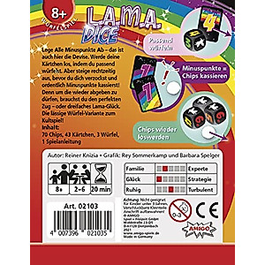 AMIGO 02103 LAMA Dice 2103, Multicoloured, Einzelpack