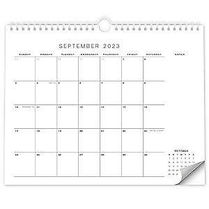 Simplified 2023 Wall Calendar - Runs Until July 2024 – Minimalistic Monthly Calendar for Easy Planning On Your Fridge Or In the Office - 14.5"x11.5"