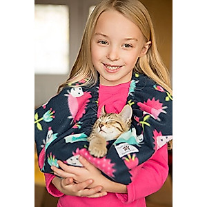 Critter Cuddler Small Animal Carrier and Bonding Pouch Anti-Anxiety Interactive Play Exercise Ring Therapeutic for Both Pet & Handler Soft-Sided Carrier Sling (Fox)