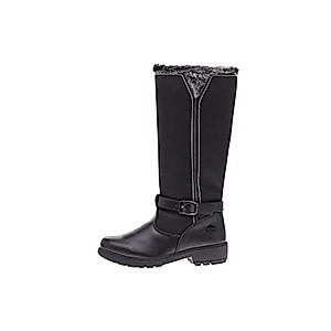 totes Women's Esther Snow Boot, Black, 10