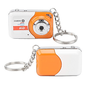 Digital Camera, Mini Thumb Camera, Portable Video Camera with Motion Detection, Point and Shoot Digital Cameras, Fashion Mini DV Camera for Teens Students Kids (Orange)