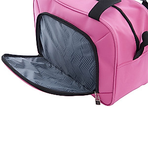 Travelers Club Midtown Hardside Luggage Travel, Bubble Gum, 4-Piece Set