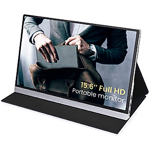 CINOTOP Portable Monitor for Laptop 15.6Inch 1080P - FHD 1920 x 1080,Small Monitor Screen Display,VESA Mount, Ultra-Slim, Lightweight, Sleek, USB 3.1 Powered, for PC, PS4, Switch,Console