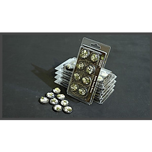 Gamers Grass Battle Ready Bases: Winter Round Lip 30mm (x8)